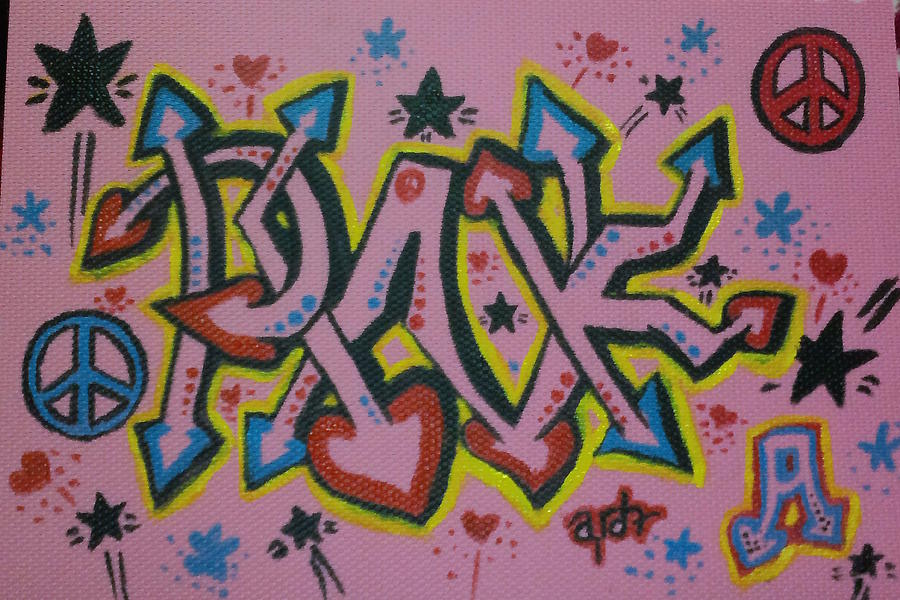 Graffiti Painting by Pink A - Fine Art America