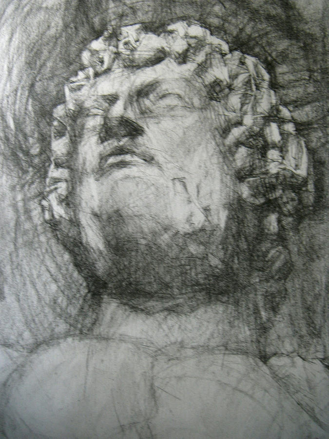 Greek philosopher Drawing by Vasiliki Yiakatou - Fine Art America