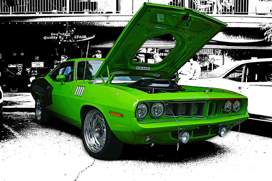 Green Cuda Photograph by Randy Harris | Pixels