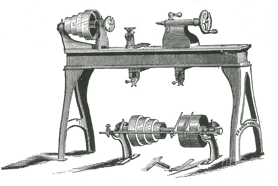 Hand Lathe by Science Source