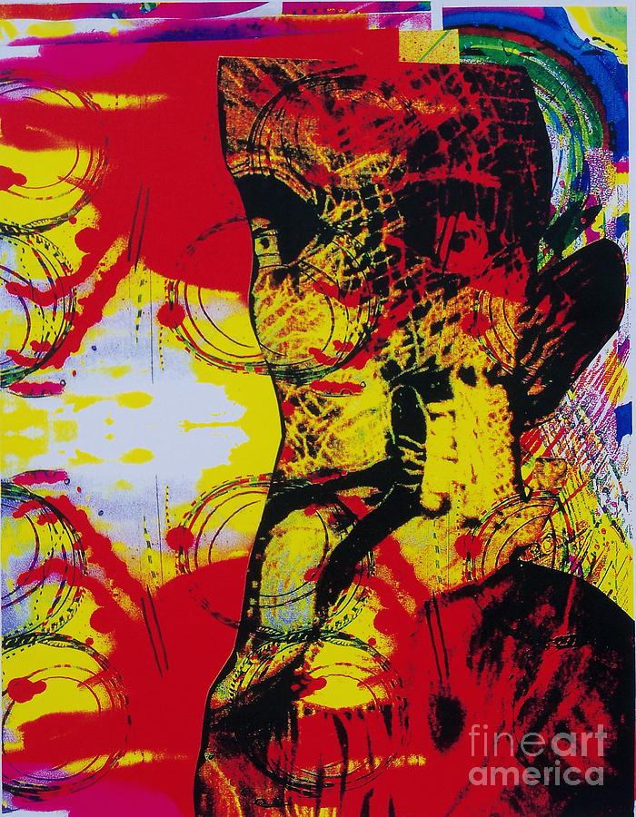 Harmonica Man 8 Mixed Media by Bill Davis | Fine Art America