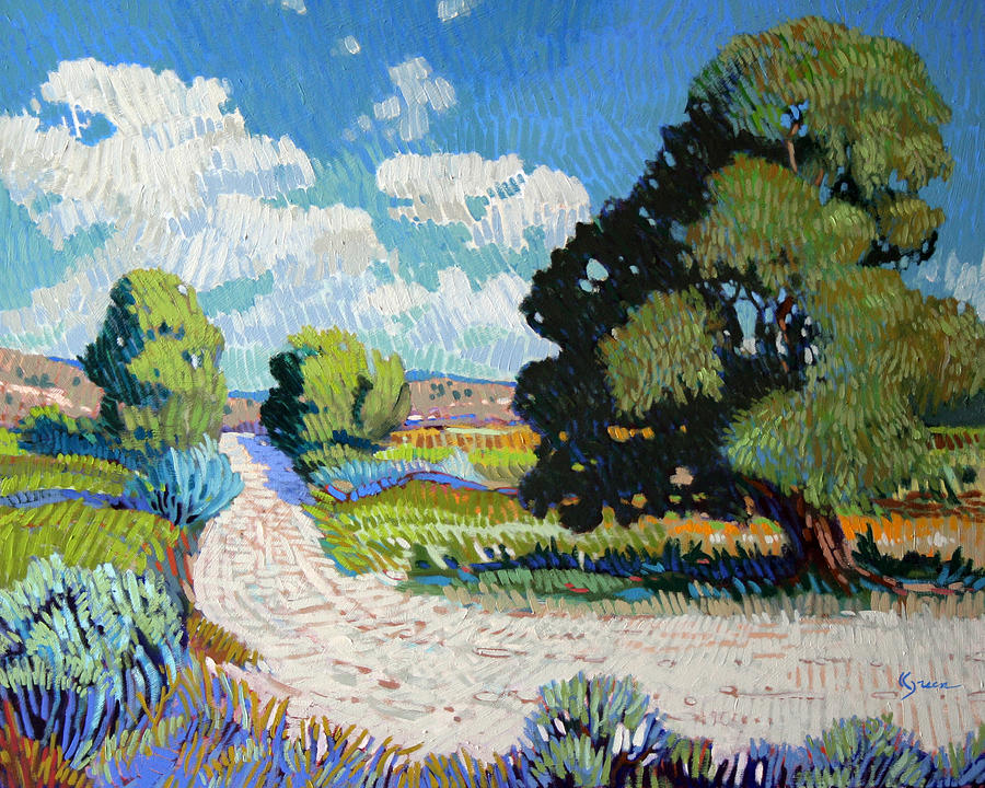 Hayfields Painting by Kenneth Green - Fine Art America