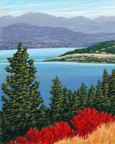 High Point View Painting by Mal Gagnon | Fine Art America