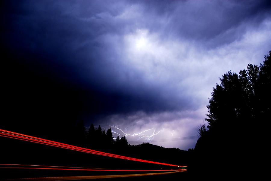 Highway Thunderbolt Photograph by Don Mann - Pixels