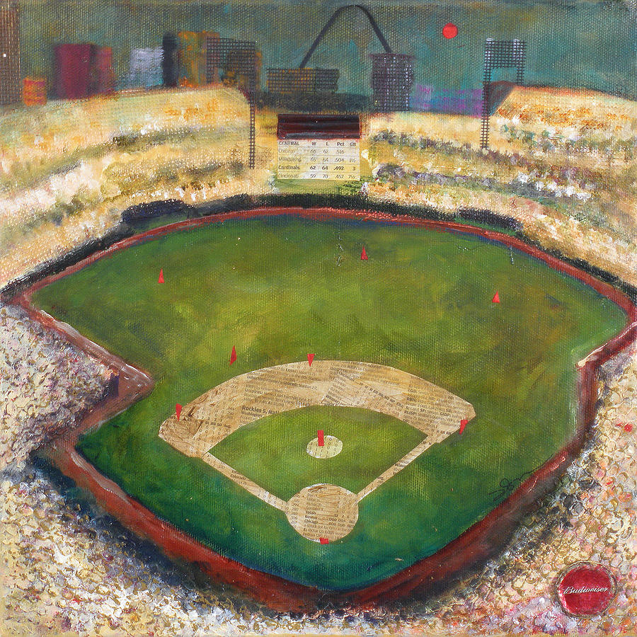 Home Run Painting by Janice Schoultz Mudd | Fine Art America