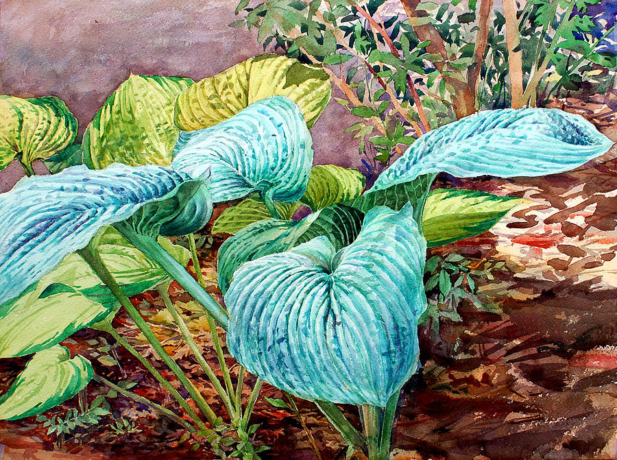 Hosta Painting by Peter Sit | Fine Art America