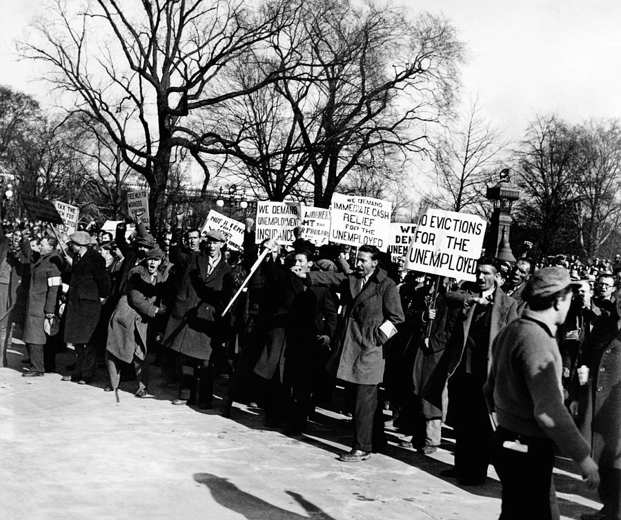 Hunger Marchers Demonstrate Photograph by Everett - Fine Art America
