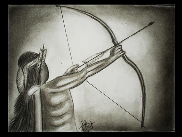 Hunter Drawing by Punit Jain - Fine Art America