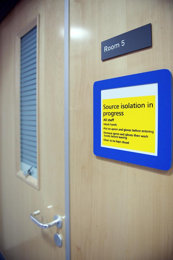 Infection Control Warning Sign Photograph by Lth Nhs Trust