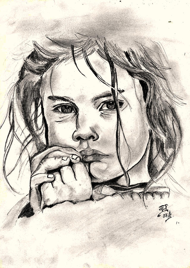 Innocence Drawing by Sree Jith | Fine Art America