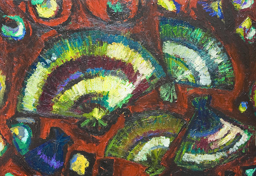 Japanese Folding Fans Painting by Kazuya Akimoto - Fine Art America