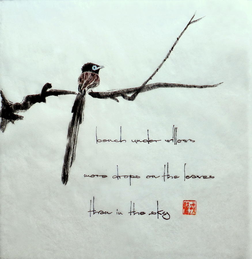 Japanese Paradise Flycatcher 1 Painting by Grigore Vlad - Fine Art America Japanese Paradise Flycatcher 1 Painting by Grigore Vlad - Fine Art America