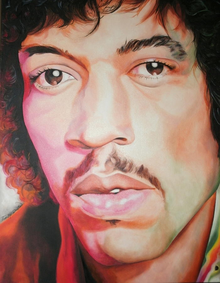 Jimi Hendrix Painting by Timothe Winstead - Fine Art America