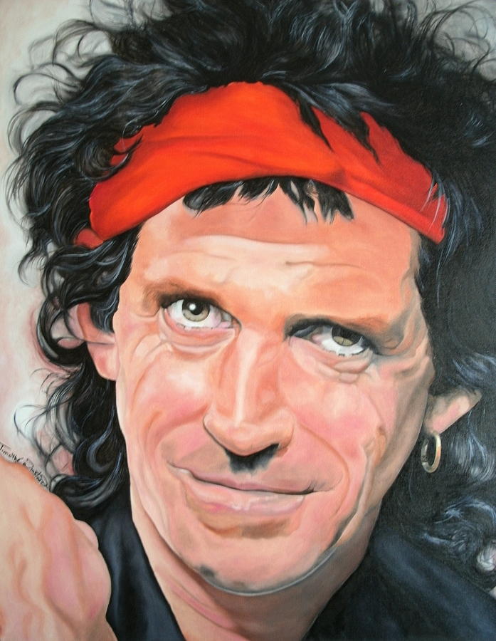 Keith Richards Painting by Timothe Winstead - Fine Art America