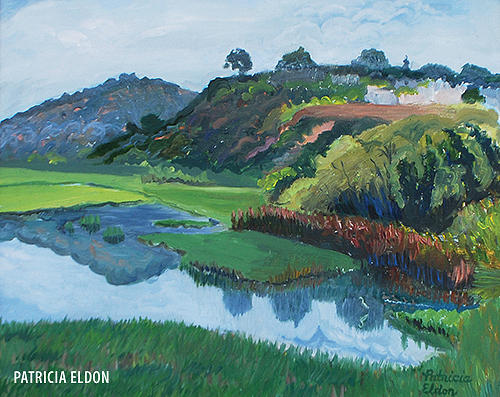 Lagoon Painting by Patricia Eldon | Fine Art America