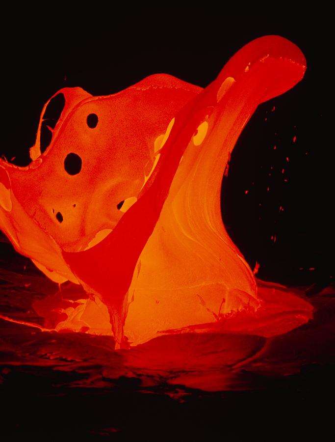 Lava Bubble Explosion, Hawaii Photograph by G. Brad Lewis - Pixels