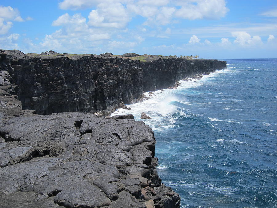 Lava cliffs Photograph by Steve Keller | Fine Art America