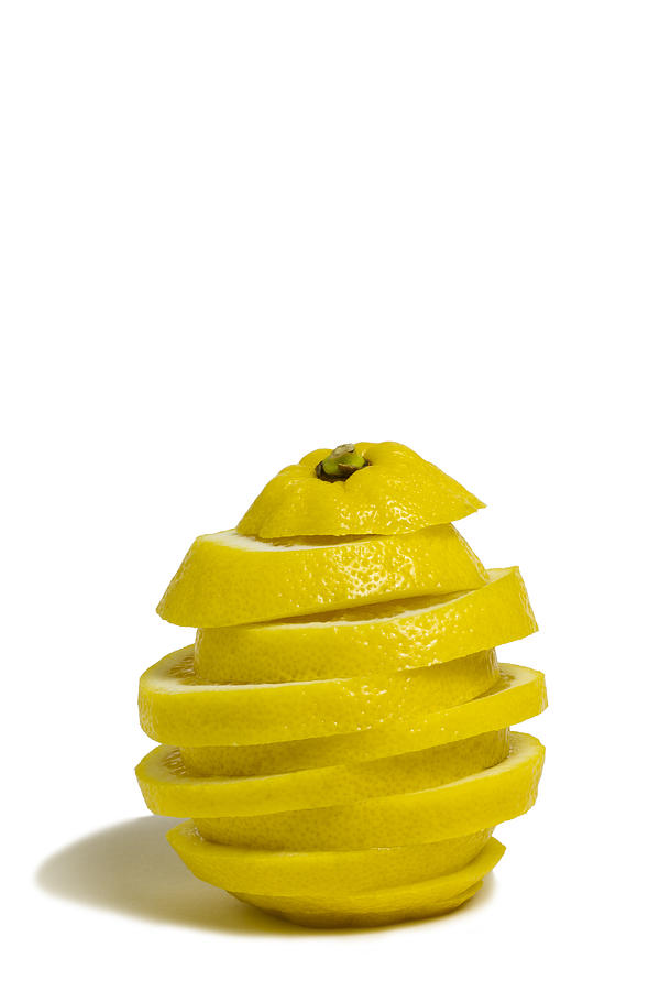 Lemon Slice Stack 1 A Photograph by John Brueske - Fine Art America