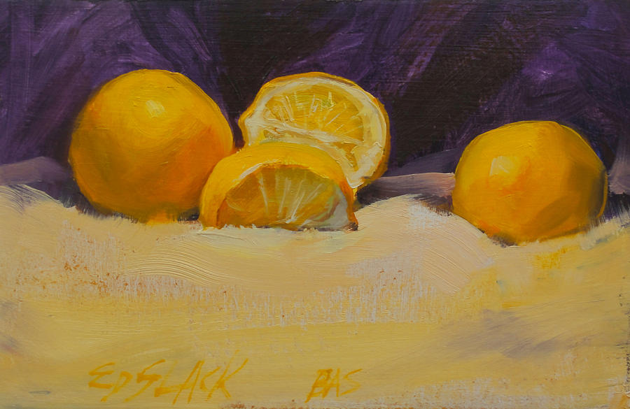 Lemons Painting by Ed Slack - Fine Art America