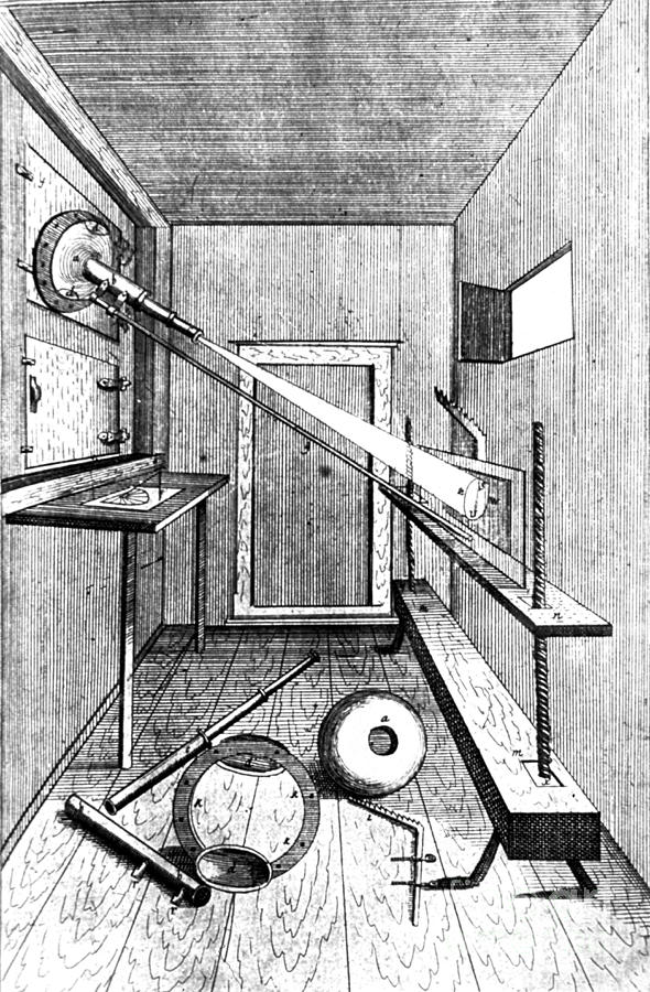 Light Projection Through Telescopic Photograph by Science Source - Fine ...