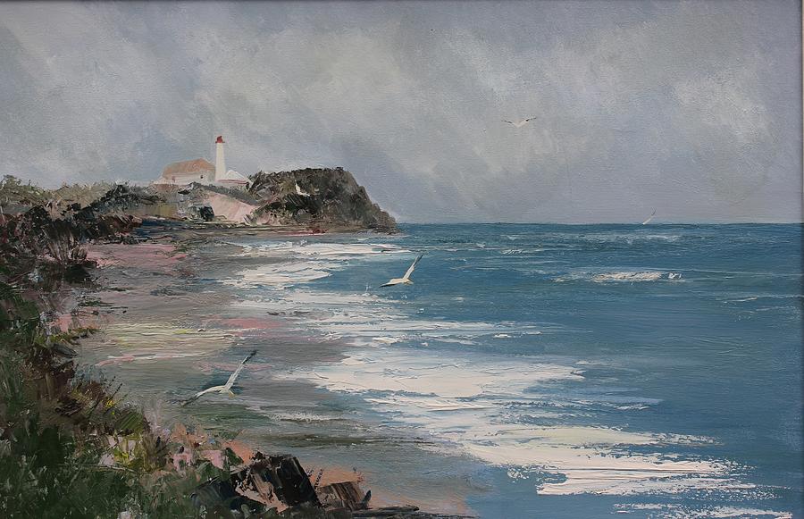 Lighthouse Point Painting by Barbara Daly - Fine Art America