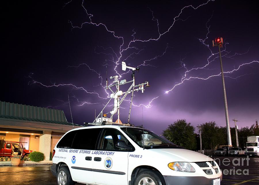 Lightning, Nssl Mobile Mesonet Photograph by Science Source | Pixels