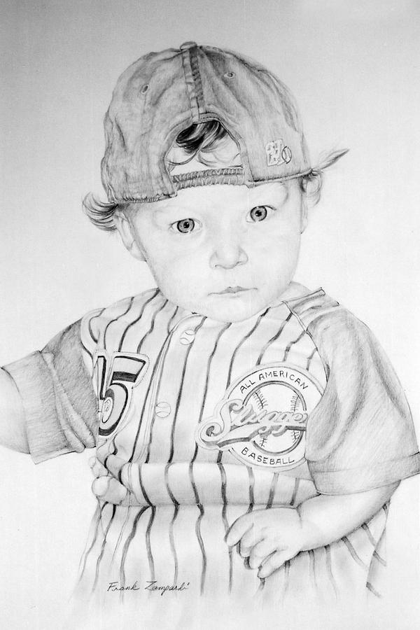 Little Slugger Drawing by Frank Zampardi - Fine Art America