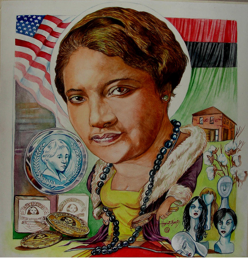 Madam C. J. Walker Painting by Haydar Al-yasiry | Fine Art America