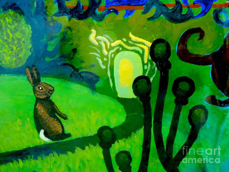 Magic Rabbit Painting by Genevieve Esson - Fine Art America