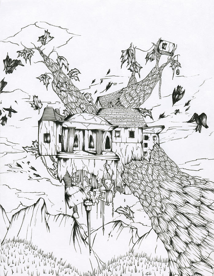 Manmade Two Drawing by Christopher Lem - Fine Art America