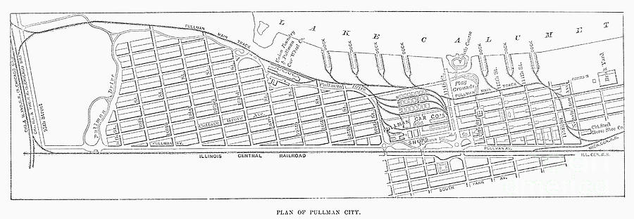 MAP: PULLMAN, c1885 Photograph by Granger - Fine Art America