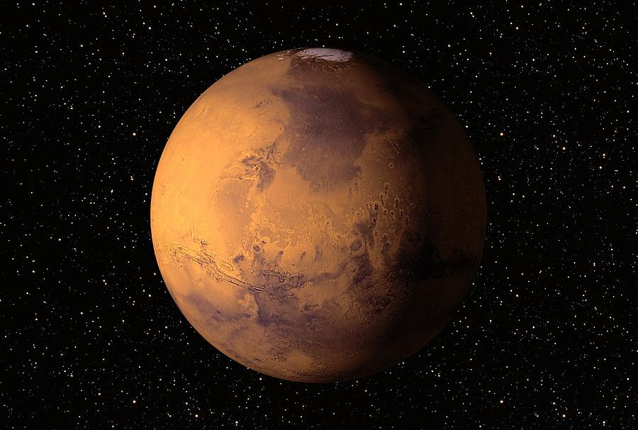 Mars, Artwork by Science Photo Library
