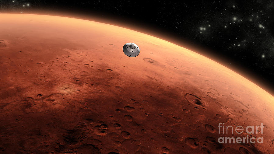 Mars Science Laboratory Approaching Mars Photograph by NASA/Science ...