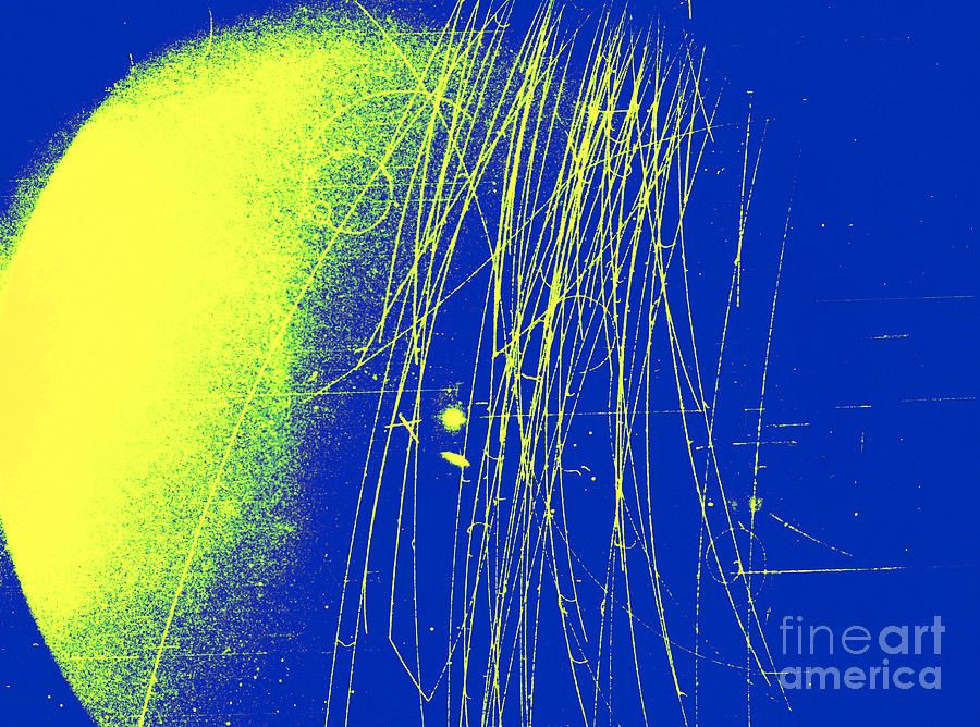 Meson Decay In Bubble Chamber Photograph by Omikron | Pixels