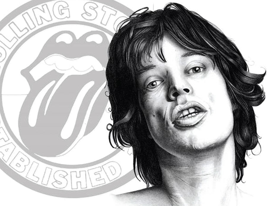 Mick Jagger Sketch Drawing by Appleby Design | Pixels