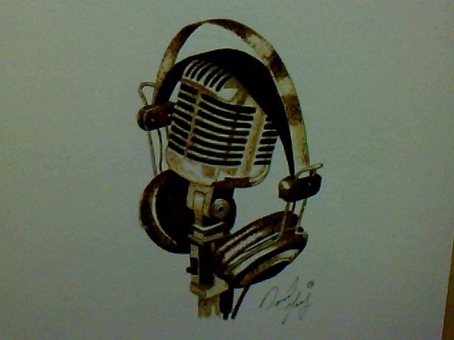 Microphone Burning Pyrography by David Gray - Fine Art America