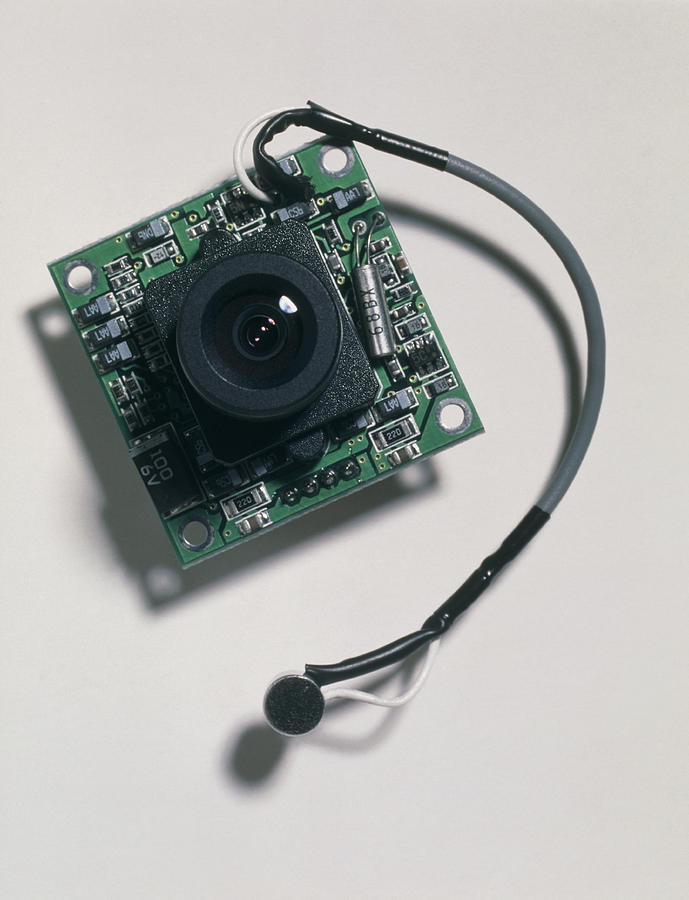 Miniature Spy Camera by Science Photo Library