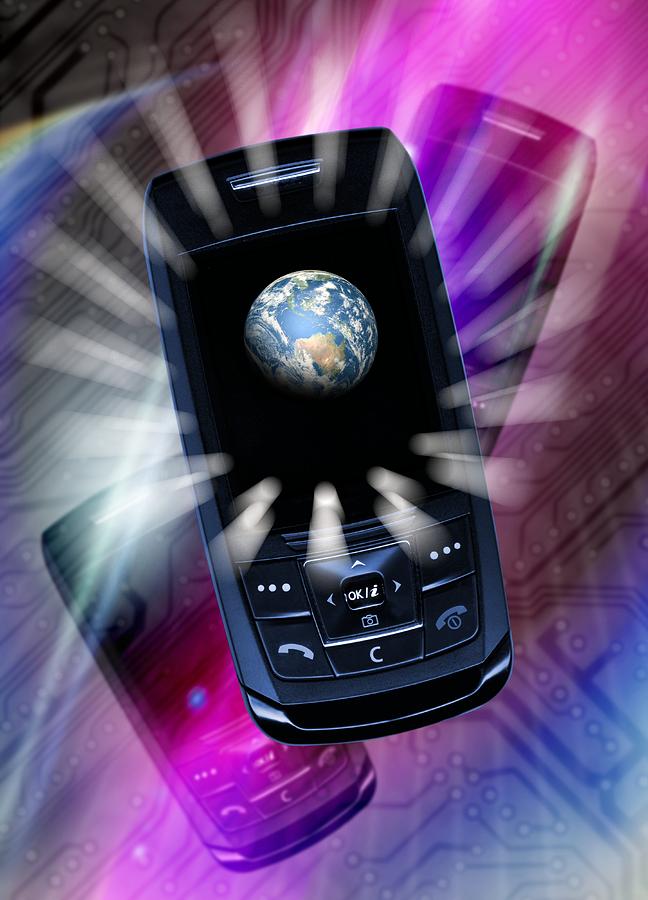 Mobile Communication, Conceptual Artwork Photograph by Victor Habbick ...