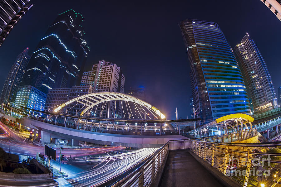 Modern bridge Photograph by Anek Suwannaphoom | Pixels