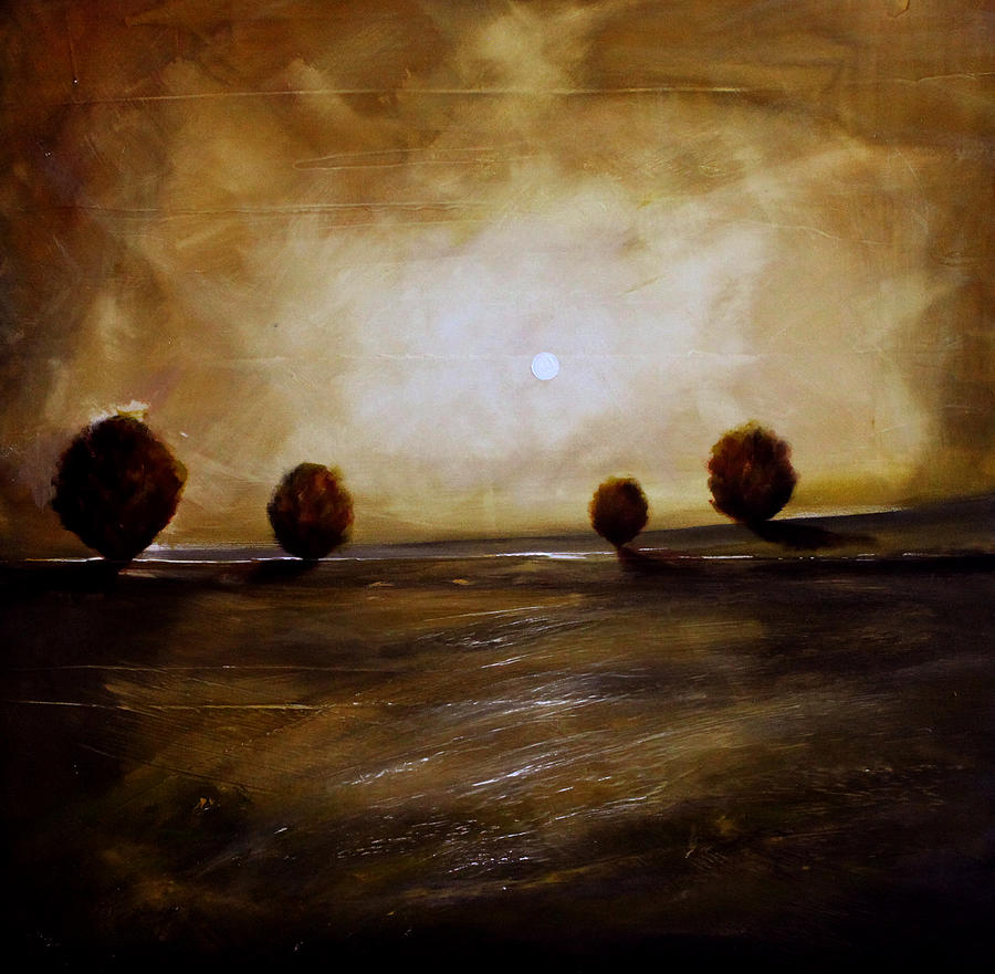 Modern Moon Painting by Toni Grote - Fine Art America