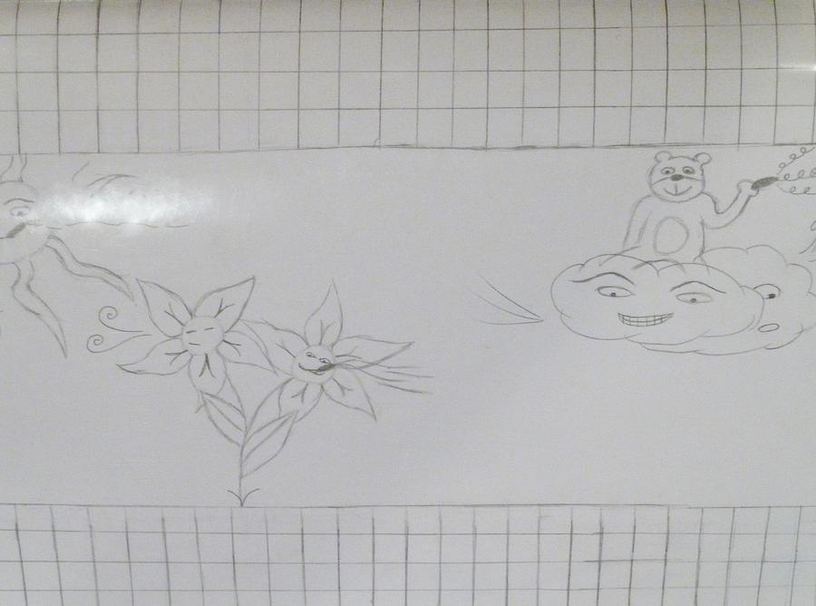 Monkey Flying High Drawing by Mandy Cameron | Pixels