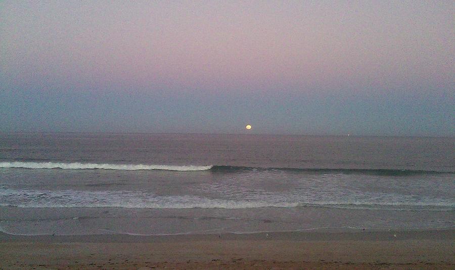 Moonrise over the Atlantic Photograph by John Koehler - Fine Art America