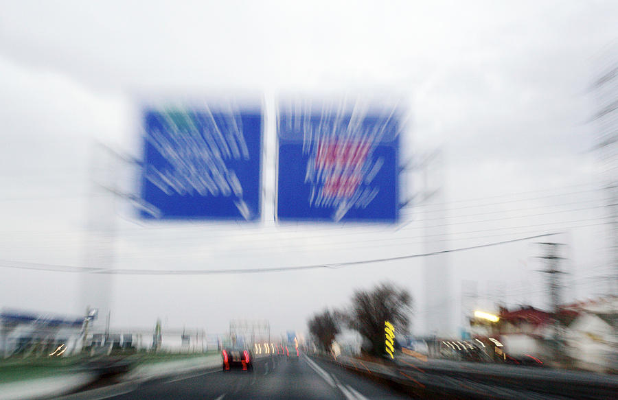 Motorway Signs Photograph by Carlos Dominguez - Fine Art America