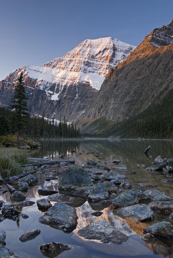 Mount Edith Cavell Photograph by Philippe Widling - Fine Art America