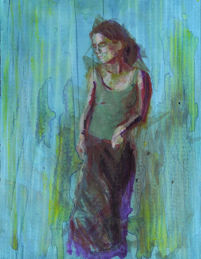 Natalie Painting by Eric Atkisson - Pixels
