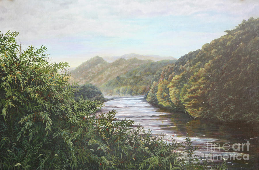 New River Painting by Robert Ray - Fine Art America