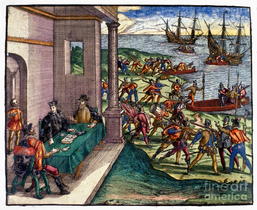 New World: Spanish, 1590 Photograph by Granger - Pixels Merch