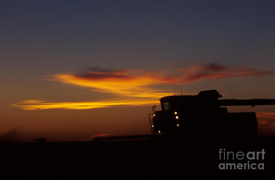 Night Farming Photograph by Jerry McElroy - Pixels