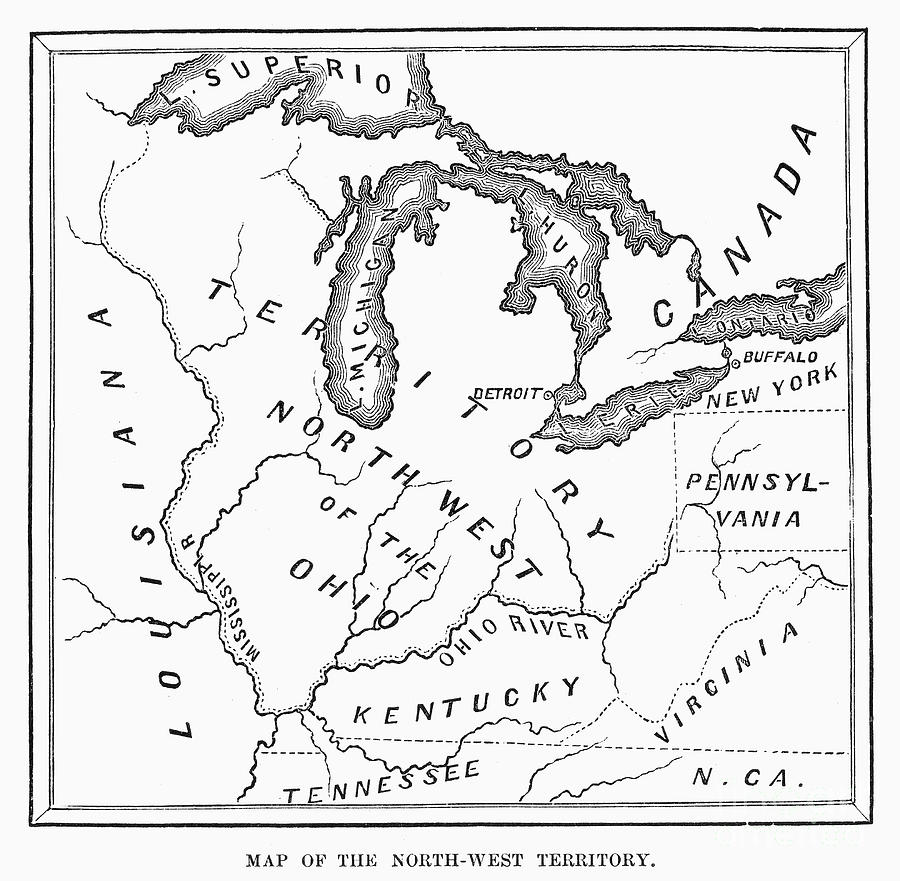 Northwest Territory, 1787 Photograph by Granger Northwest Territory, 1787 Photograph by Granger