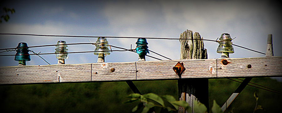 Old Insulators Photograph by Tam Graff - Pixels